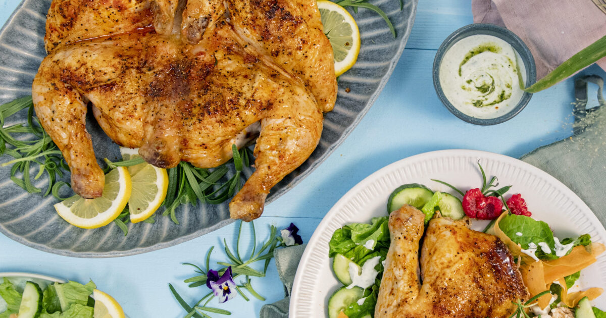 Flatbird med potetform og sommersalat | PRIOR