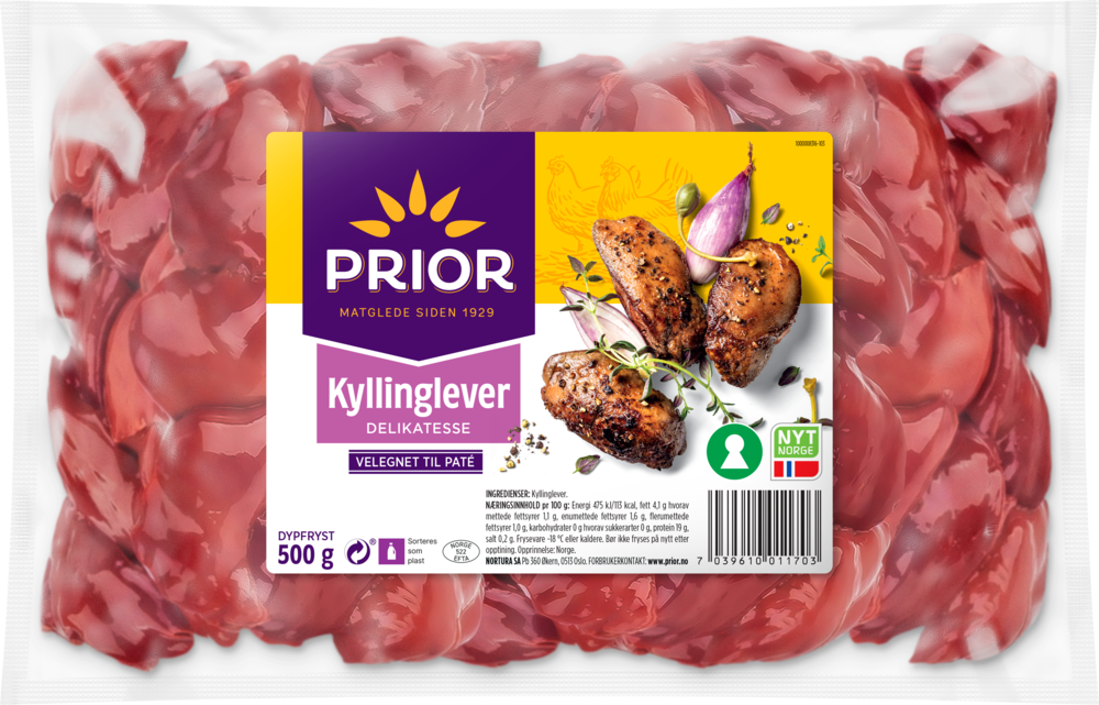 Kyllinglever Ny 500g Fr Enh | PRIOR
