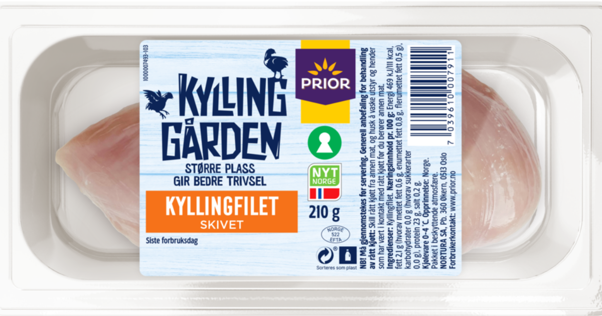 KG Kyllingfilet 2 Skiver 210g Enh | Prior