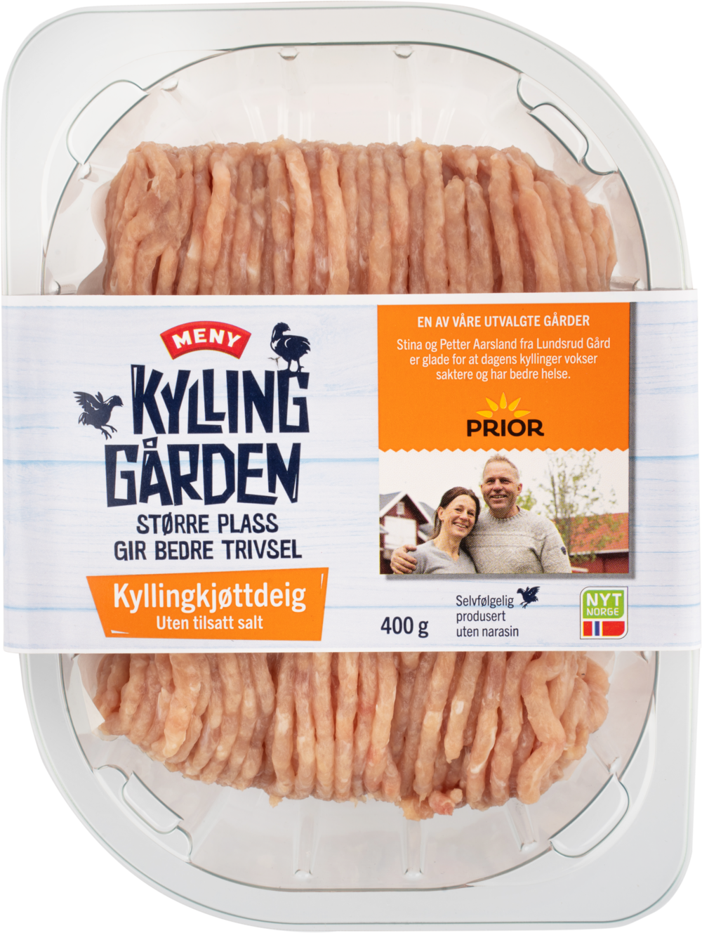 KG Kylling Kjøttdeig U/Salt 400g Enh | Prior